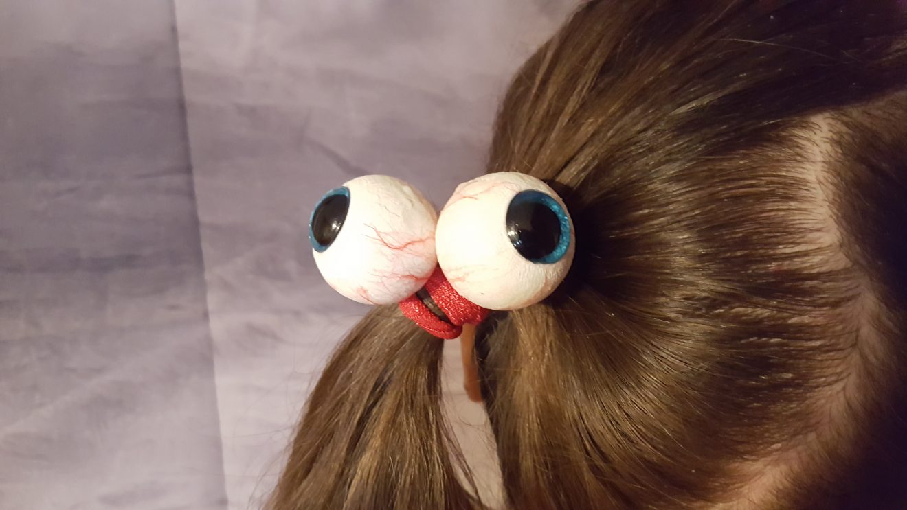 Eyes in the Back of Your Hair Tie Tutorial - GeekyDad Crafts